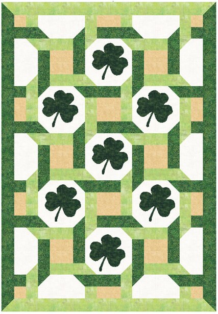 Seven Shamrocks - Digital Quilt Pattern - Etsy
