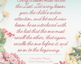 Charlotte Mason how Full is the Life.... Quote With Watercolor ...