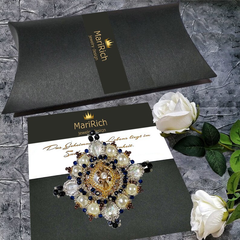 Zauberhafte Weis-blaue Medaille Wappen Brosche Kaiser-orden - Etsy