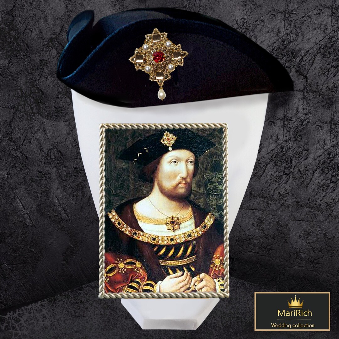 King Henry VIII Hat Brooch for Wedding in Historical Style. Maririch ...