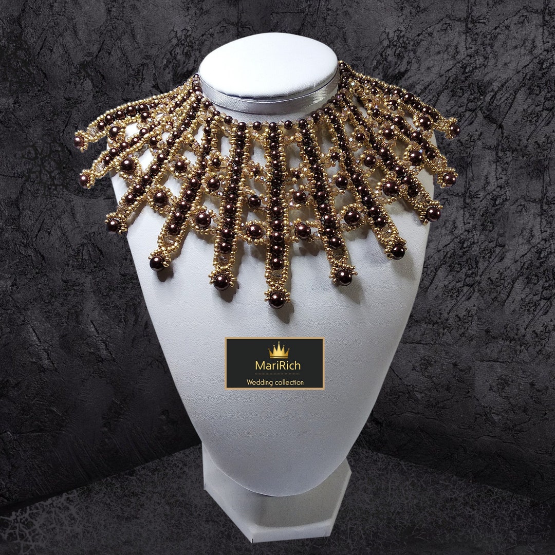 Wedding Necklace, Peacock Choker, Noble Bridal Jewelry in Ruth Bader ...