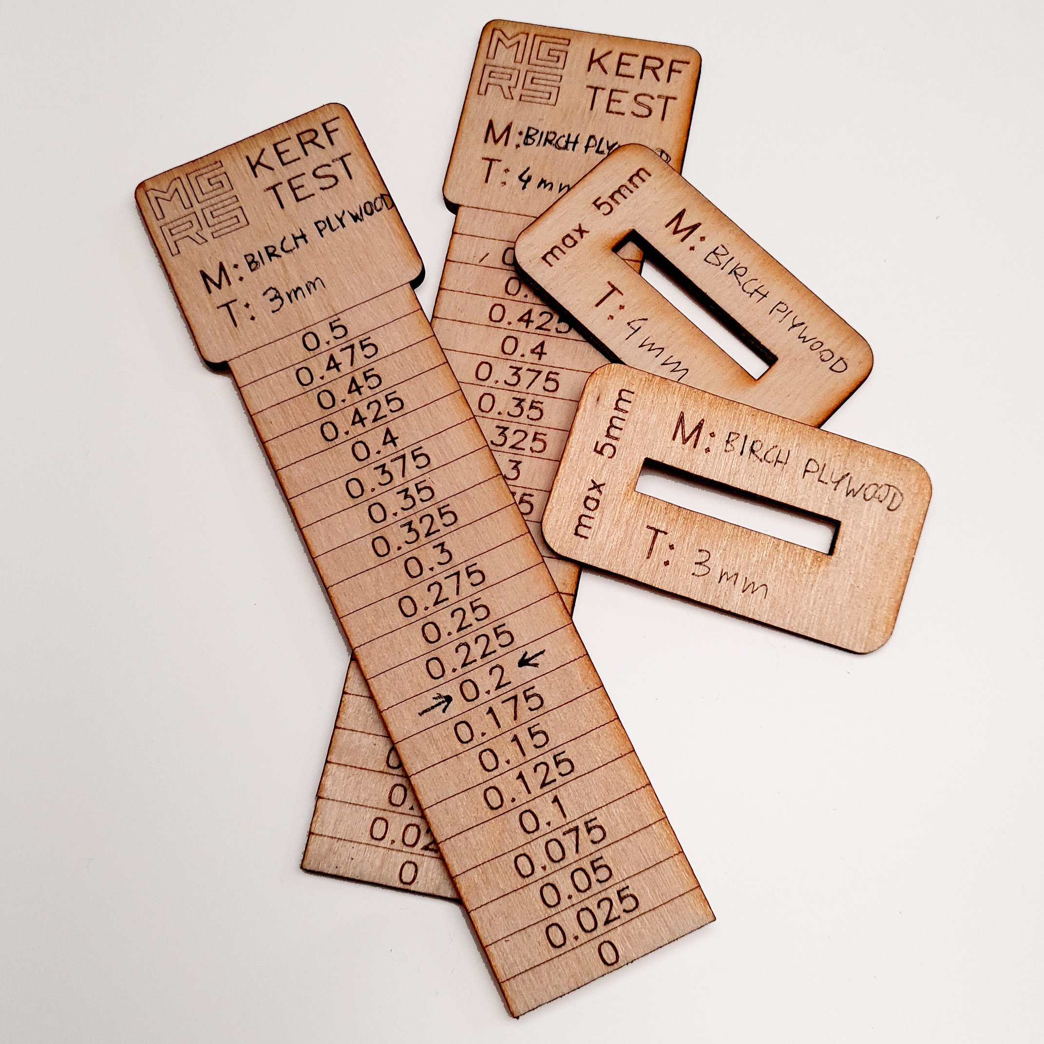 Kerf Test/tool for Laser Cutter. Materials up to 16mm (5/8'') [digital ...