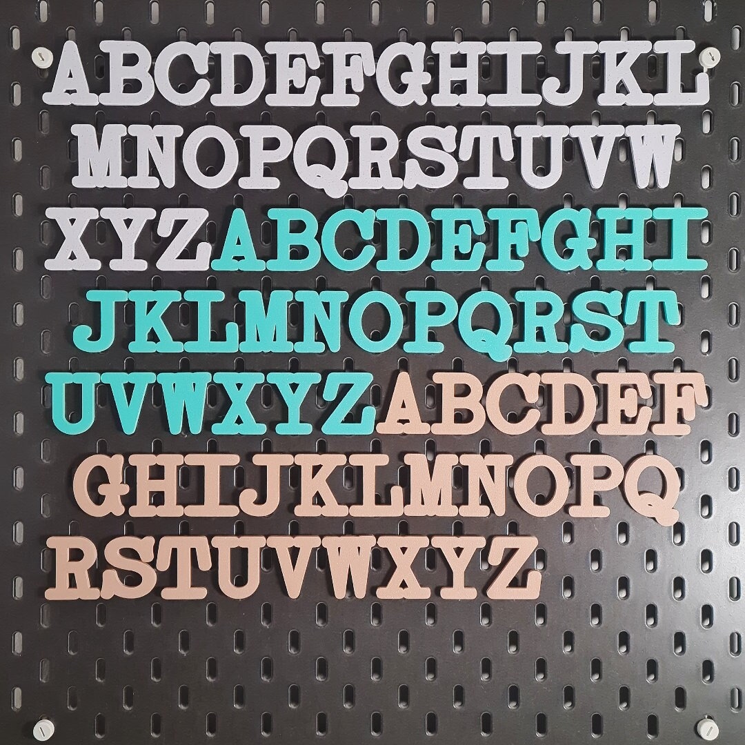 Letter Set for IKEA Skadis [digital File] - Etsy