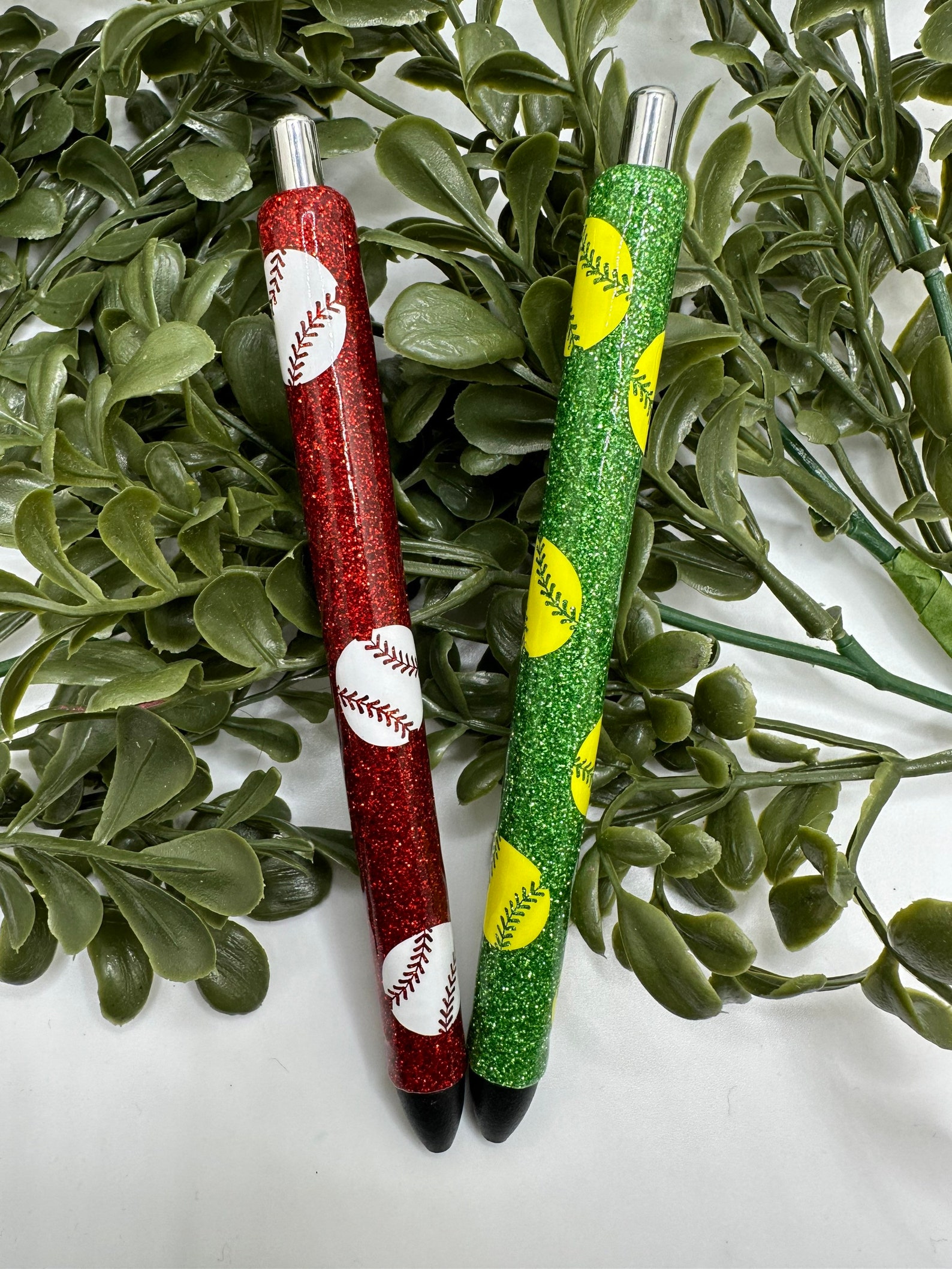 Baseball and Softball Glitter Pens - Etsy