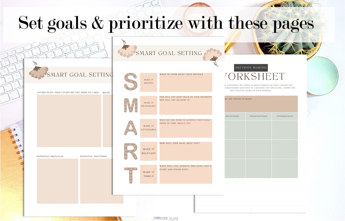 Deluxe Student Planner Printable Academic Planner Study Planner Course ...