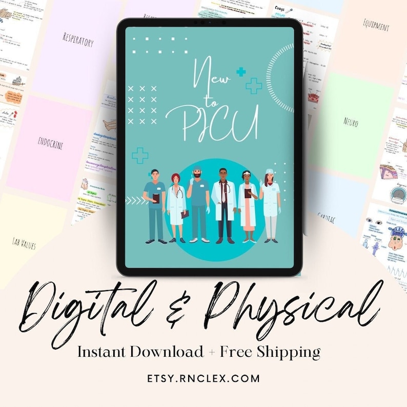 New to PICU Notes/ Digital and Physical Copy - Etsy
