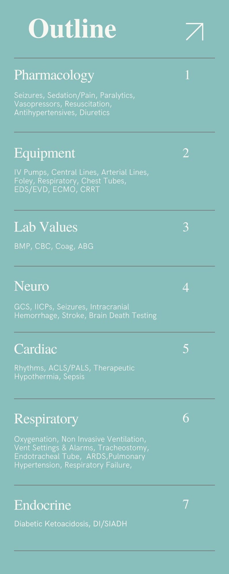 New to PICU Notes / Critical Care Cheat Sheet - Etsy