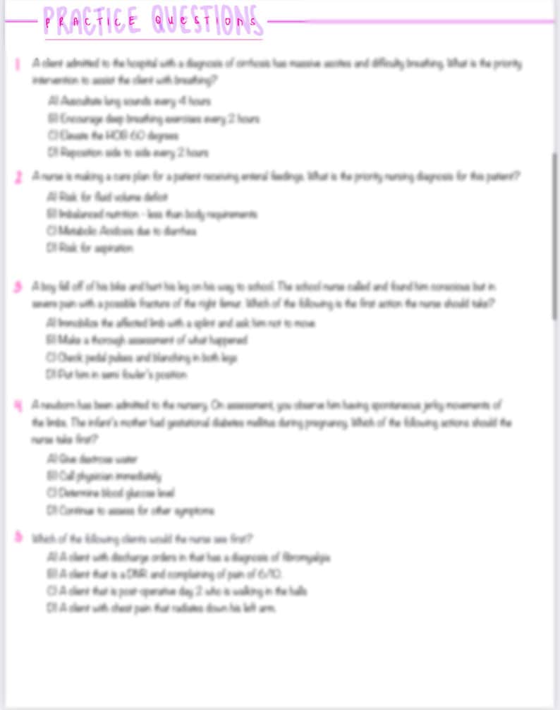 NCLEX Tips and Tricks - Prioritization and Delegation Notes - Etsy