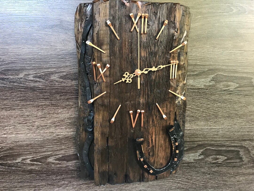 100% Handmade Wall Clock From Eco Wood, Recycled Wall Clock, Recycled ...