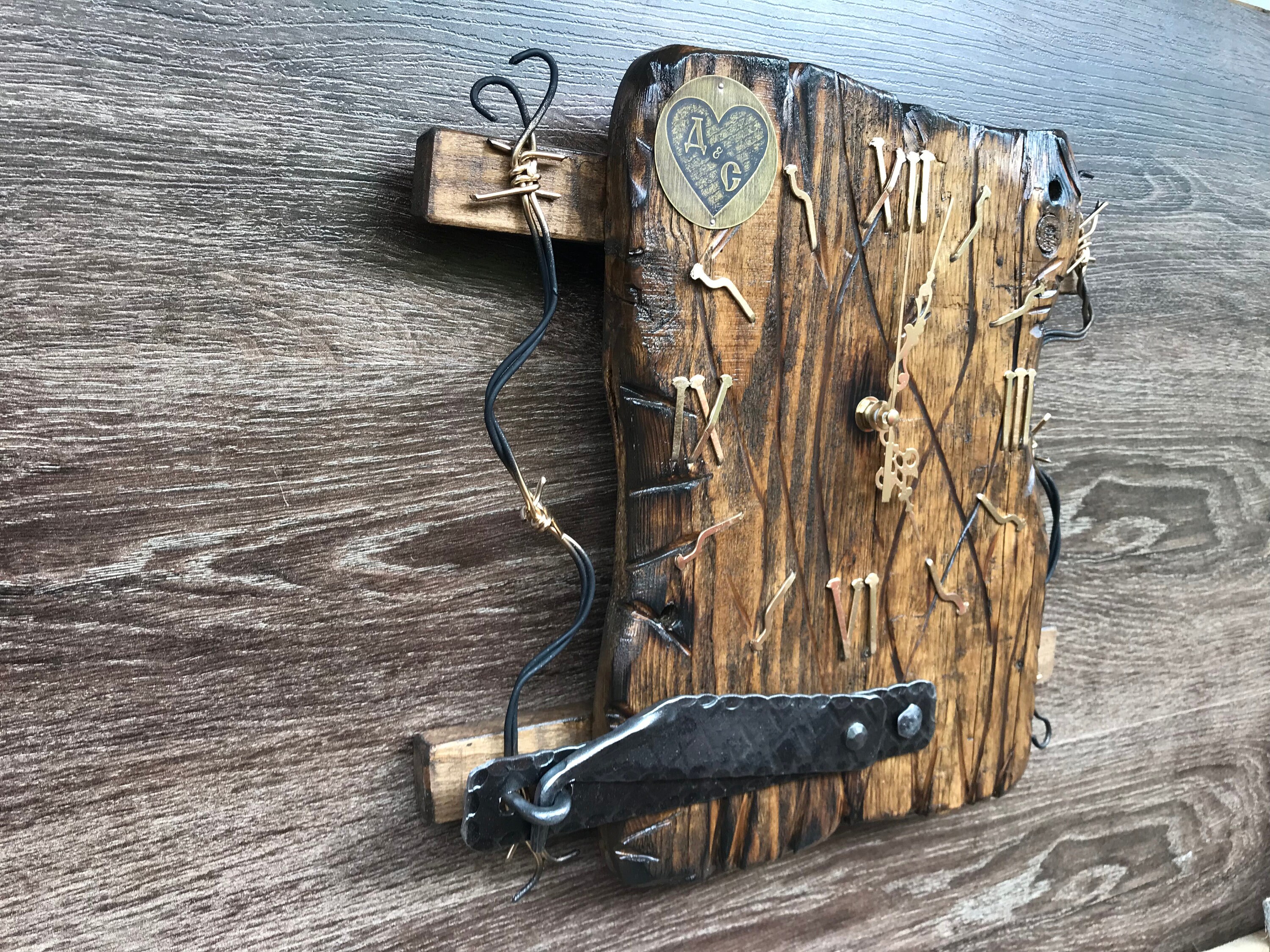 Handmade Wall Clocks From Old Wood, Wall Art Decor, Handmade Gift, Gift ...