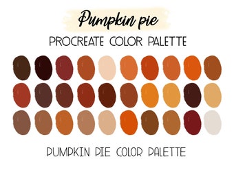 Procreate Autumn Color Palette, Procreate Fall Palette, 30 Fall Color ...