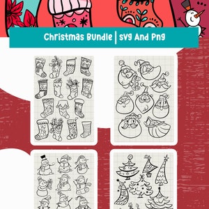 Christmas Bundle Svg Christmas Clipart Christmas Stockings - Etsy