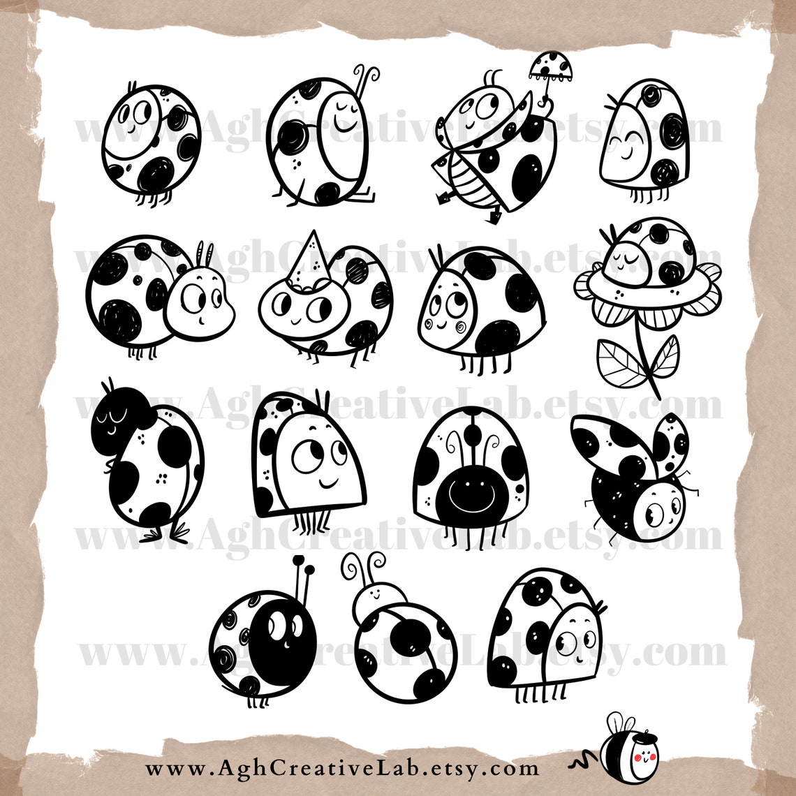 Svg Bundle Butterfly Svg Ladybug Svg Insect Svg File for Cricut Cute ...