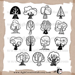 Procreate Trees Stamps Procreate Tree Brushes Procreate - Etsy