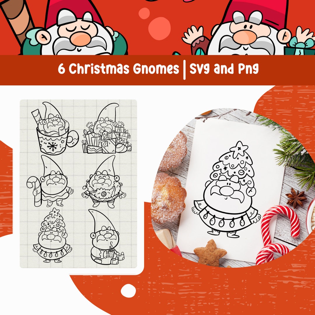 Gnome Christmas Svg Gnome Clipart Cute Gnome Png Design Gnome Png ...