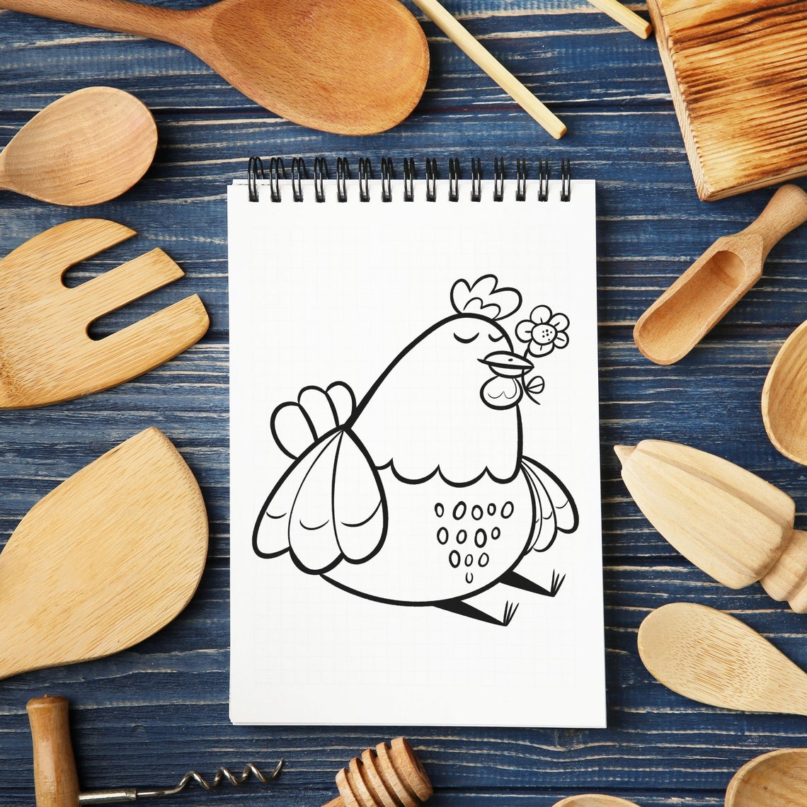 Procreate Brushes Farm Animal Chicken Procreate Stamp Hen Clipart ...