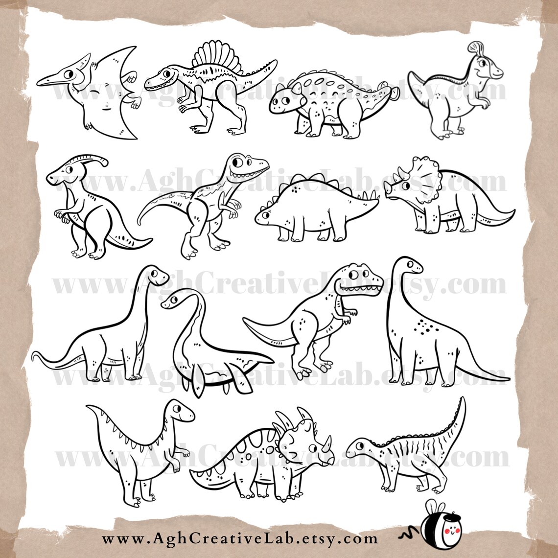 Procreate Bundle Dinosaur Procreate Brushes Dinosaur Procreate Stamp ...