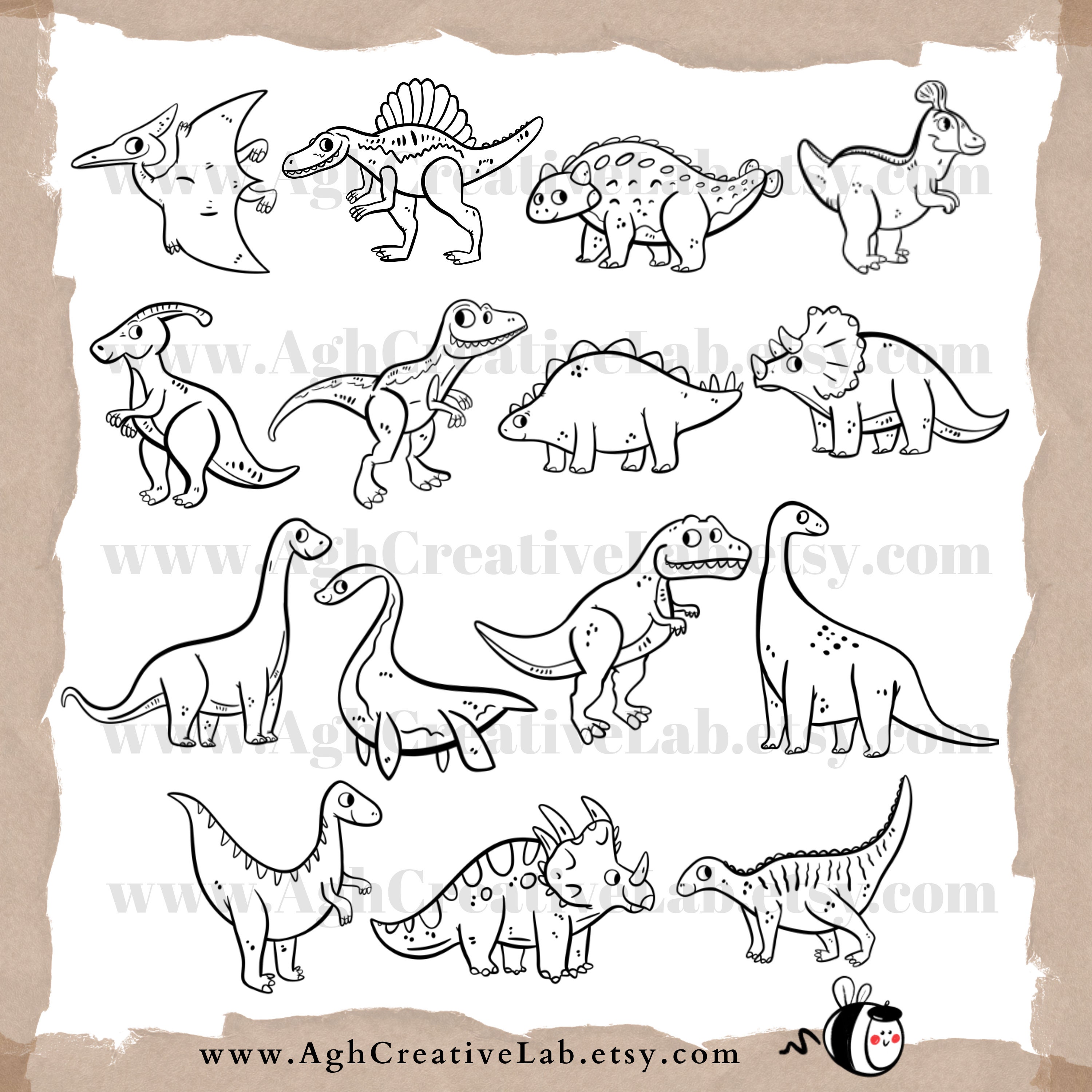 Procreate Bundle Dinosaur Procreate Brushes Dinosaur Procreate Stamp ...