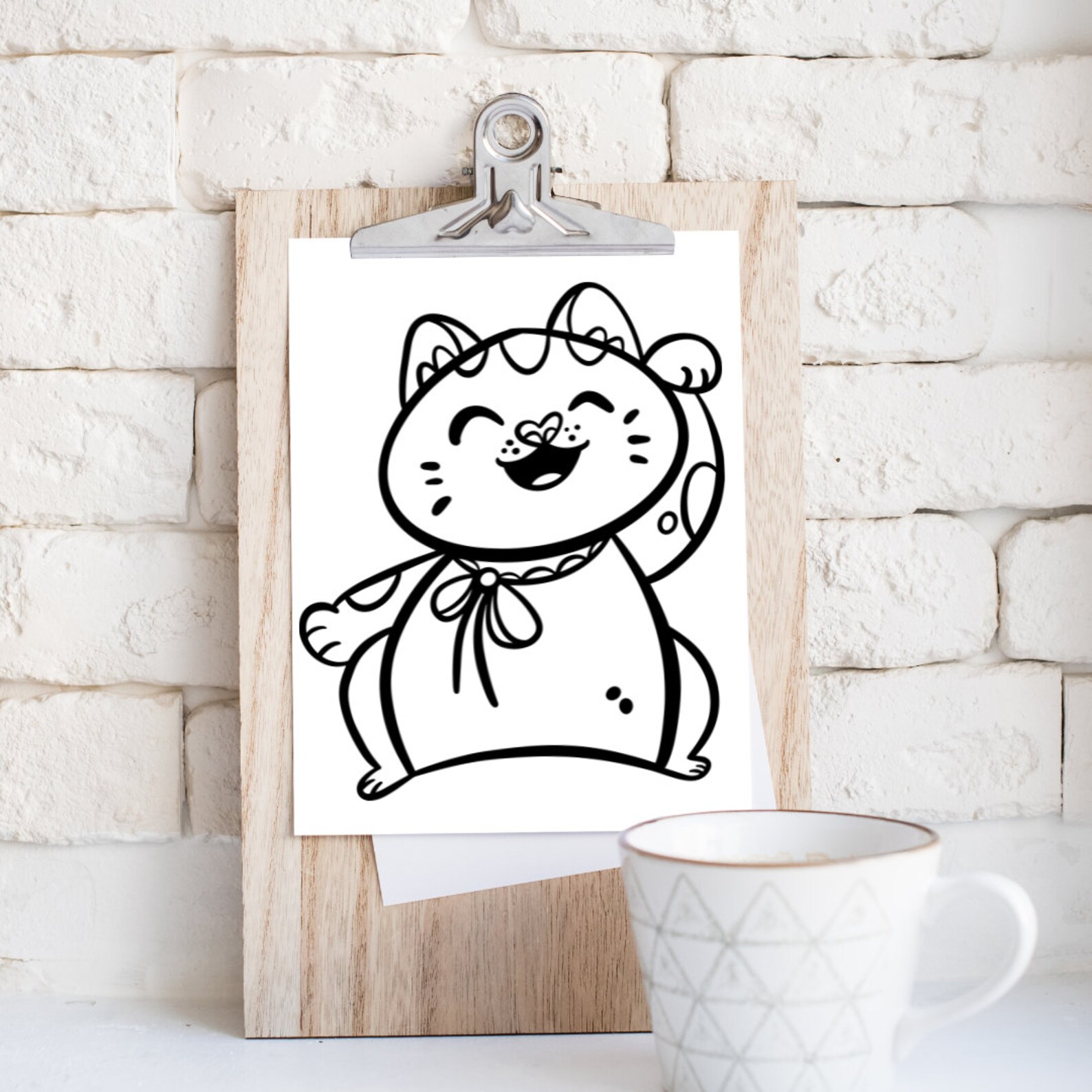 Lucky Cat Svg Maneki Neko Cat Png Cute Cat Svg Bundle Animal Svg File ...