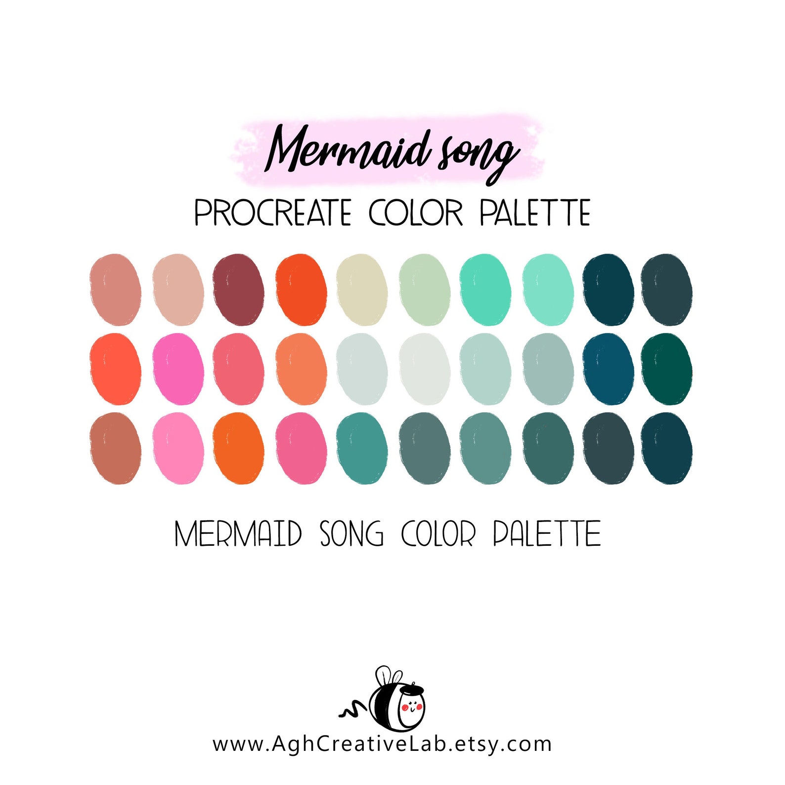 Procreate Color Palette Bright Procreate Swatches Procreate - Etsy