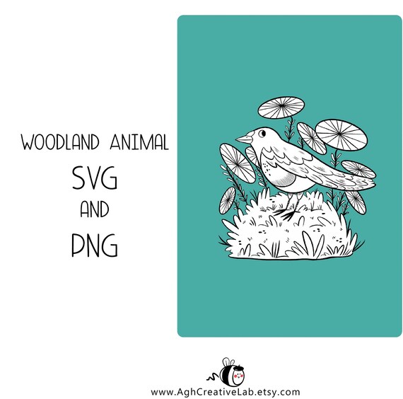 Bird SVG Woodland Animals SVG Nature Svg Png Files Digital | Etsy