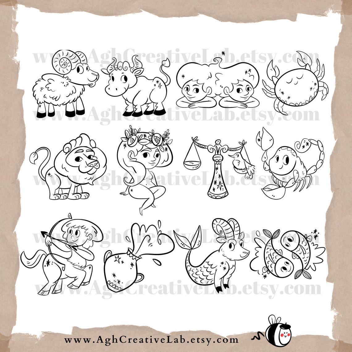 Zodiac Procreate Stamp Procreate Brushes Star Procreate Stamp Procreate ...