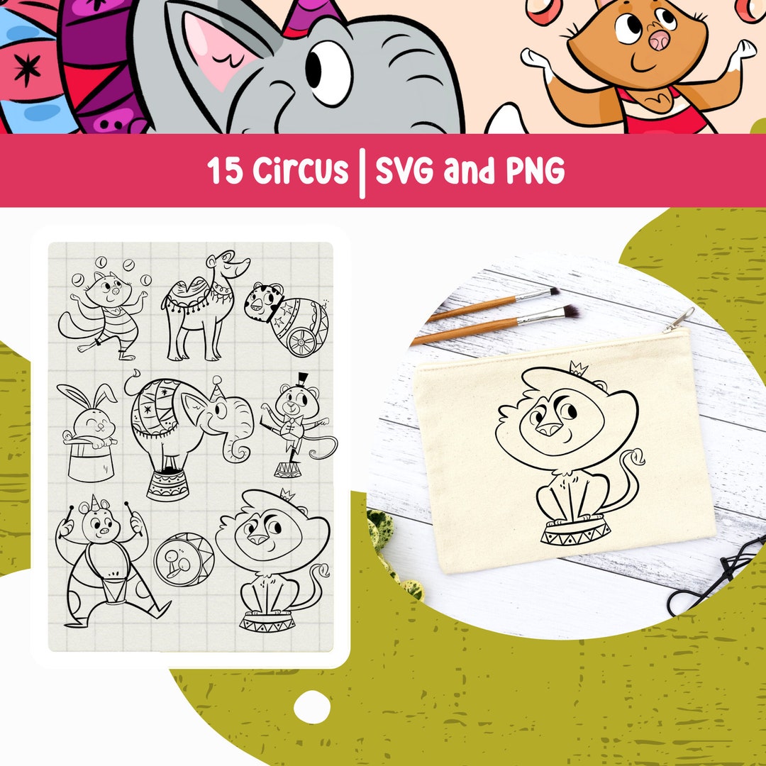 Circus Svg Bundle Circus Tent Svg Circus Clipart Digital Download Svg ...