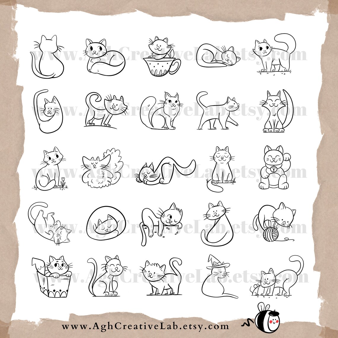 Procreate Brushes Cat Procreate Stamps Animal Procreate Brush Animal ...
