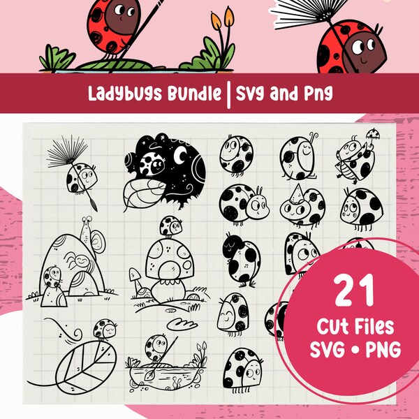 Ladybug Svg Ladybug Png Ladybird Clipart Cute Bug Png Animal Clipart ...