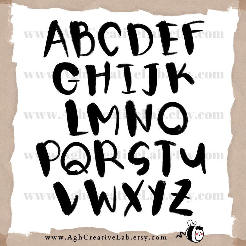 Alphabet SVG Handwritten Alphabet Svg Files for Cricut Alphabet PNG ...