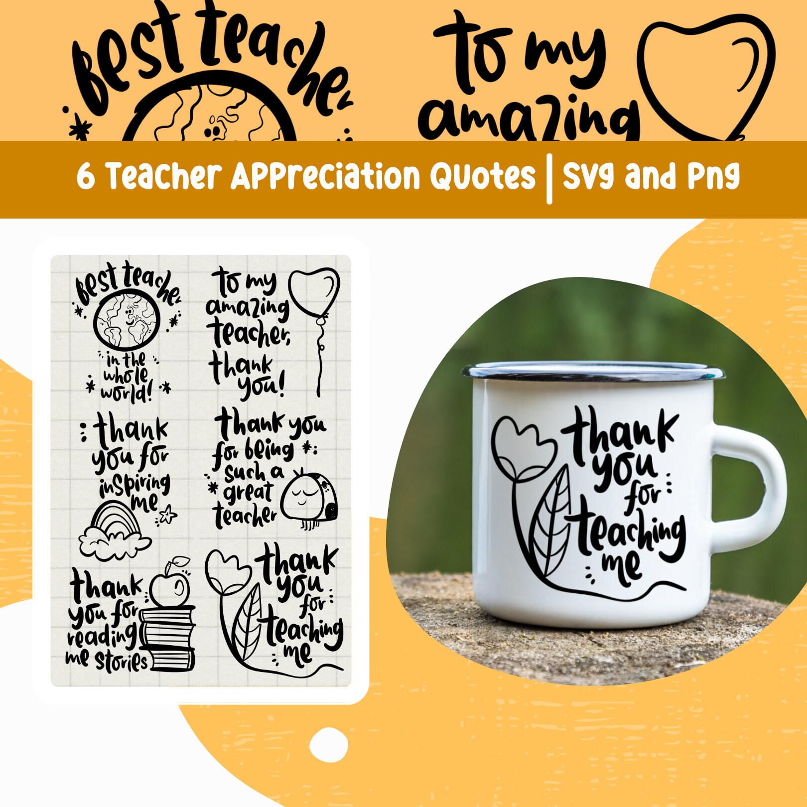 Teacher Appreciation End of School Teacher Svg Bundle Gift for - Etsy