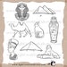Ancient Egypt Clipart Black & White Pharaoh Svg Pyramid Png Egyptian ...