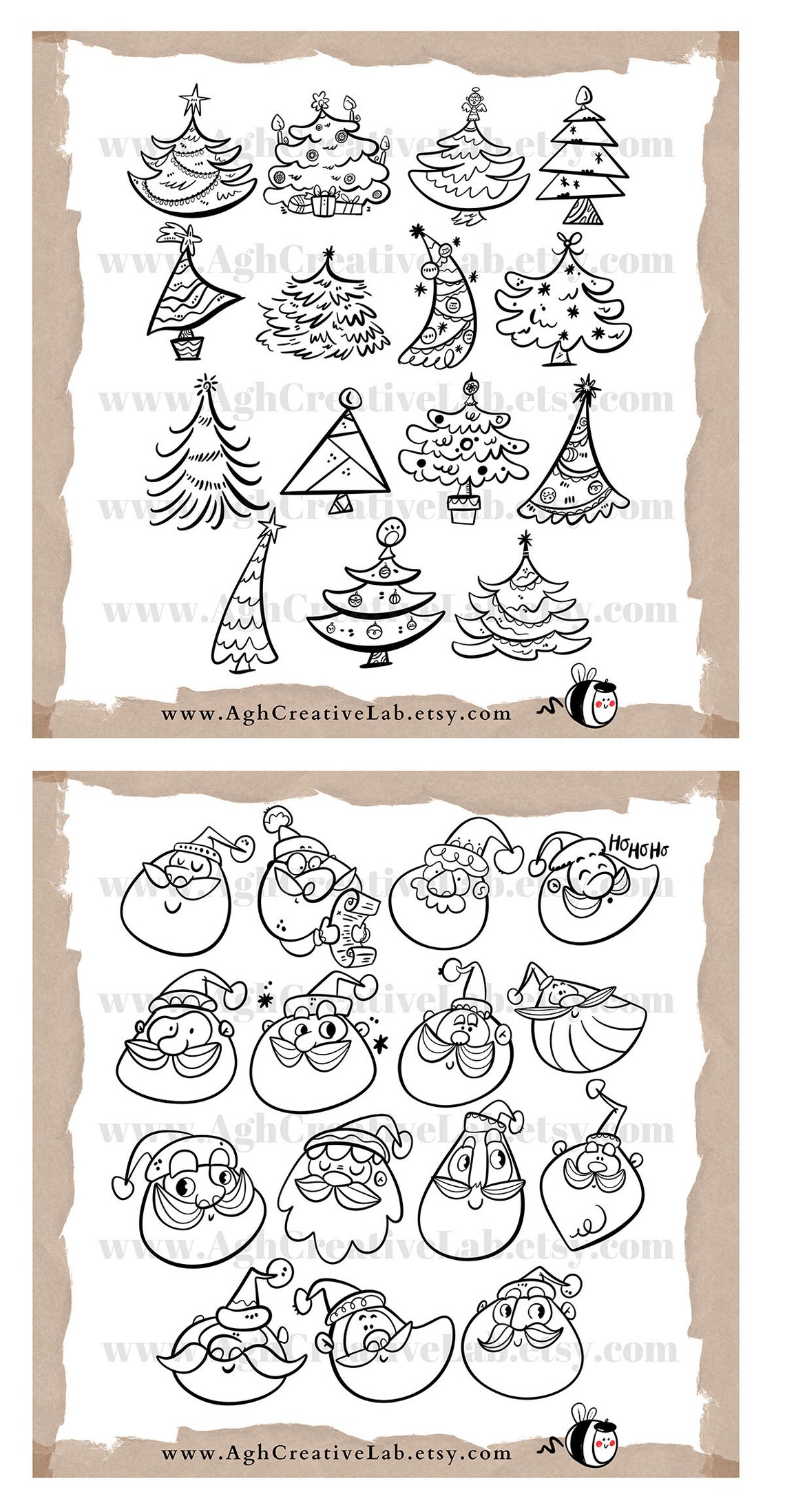 Christmas Procreate Bundle Procreate Stamps Christmas Clipart - Etsy