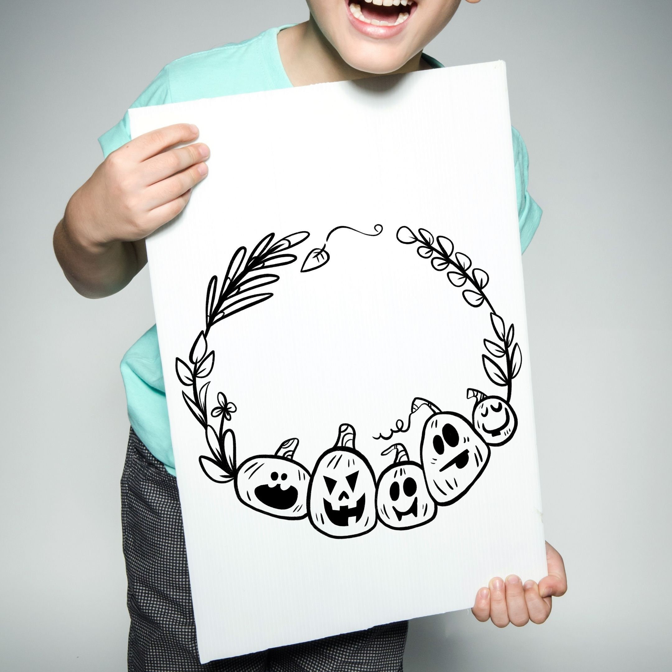 Pumpkin Wreath Png Halloween Png Pumpkin Svg Halloween Svg Halloween ...