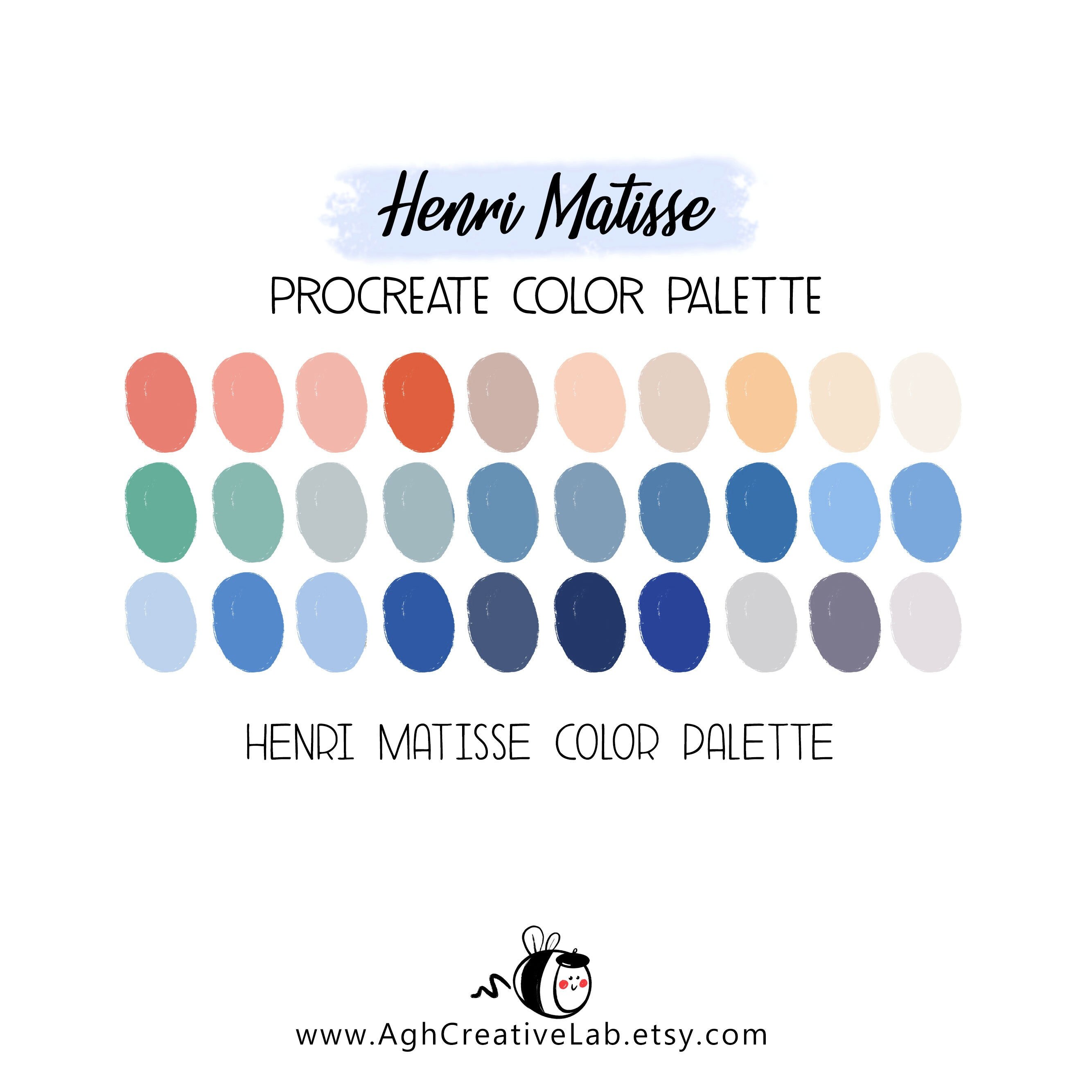 Pastel Procreate Palette Procreate Color Swatches Procreate Etsy
