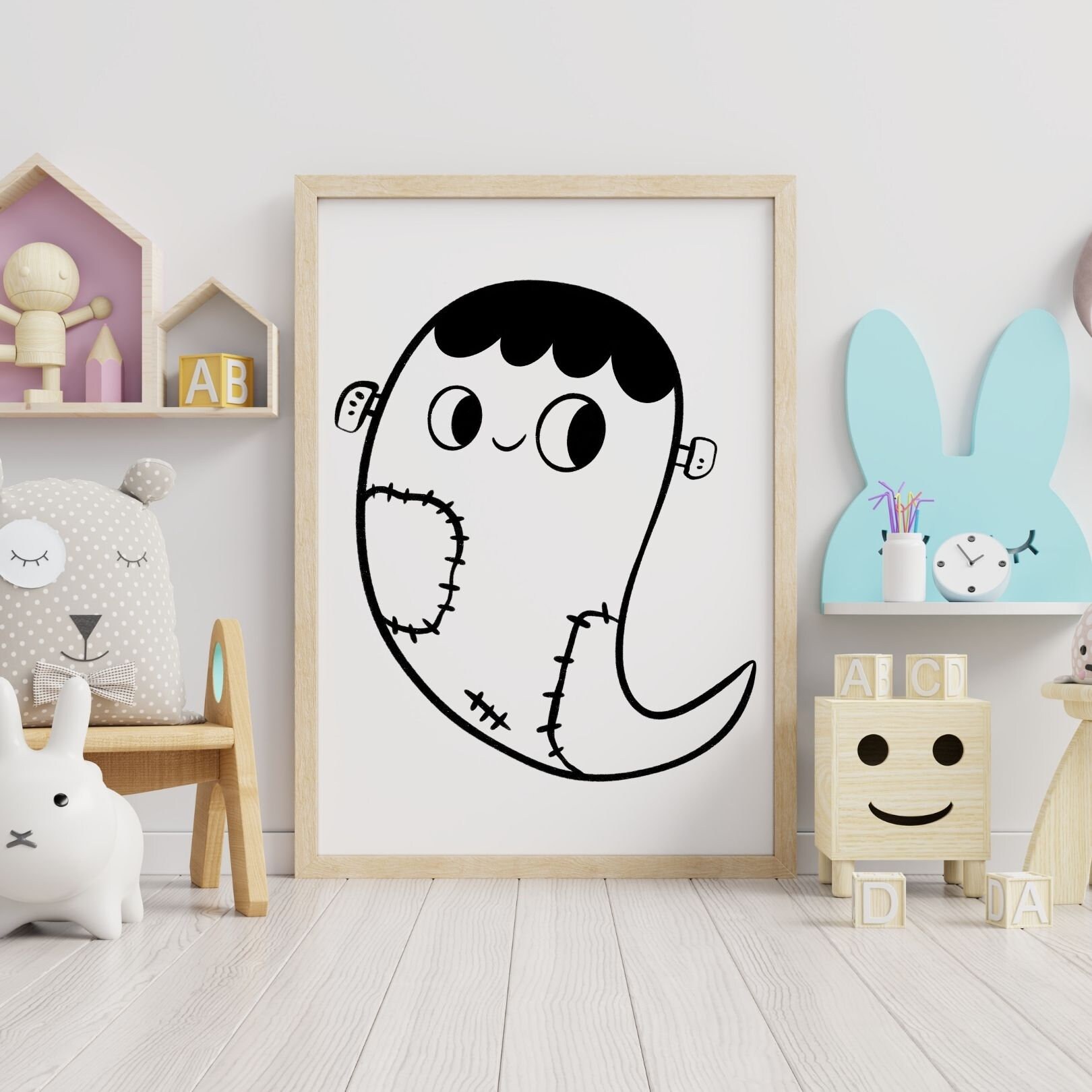 Cute Ghost Procreate Brush Spooky Clipart Halloween Procreate Stamp ...