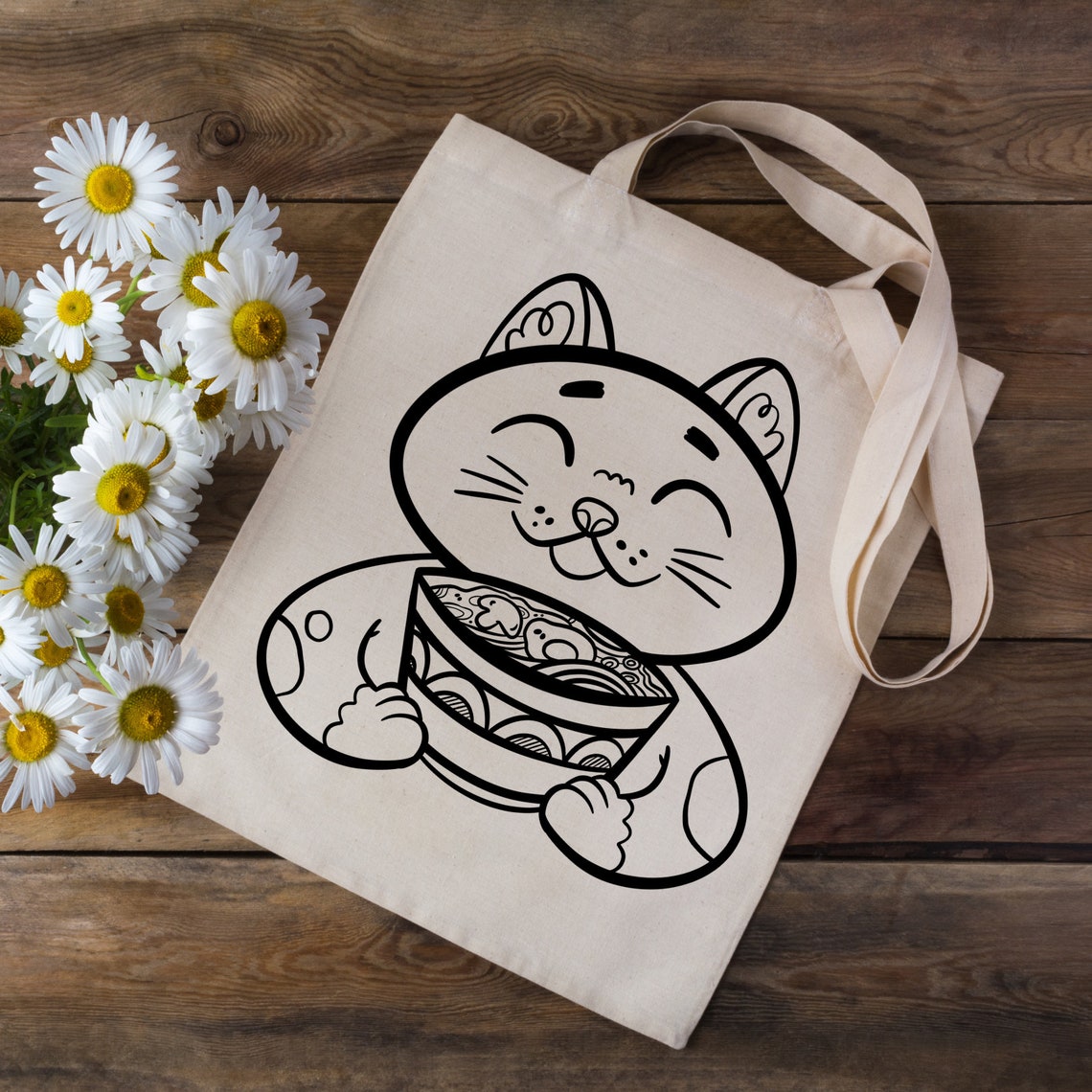 Ramen Cat Svg Cat Png Ramen Clipart Cute Cat Svg Bundle Animal Svg ...
