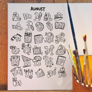 Calendar Svg Perpetual Calendar Cut File School Printable Calendar ...