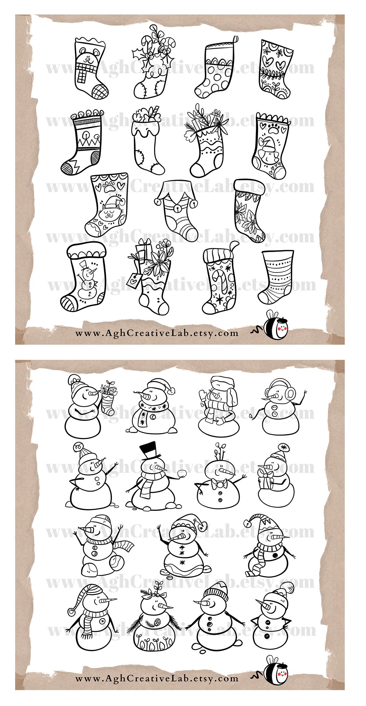 Christmas Procreate Bundle Procreate Stamps Christmas Clipart Procreate ...
