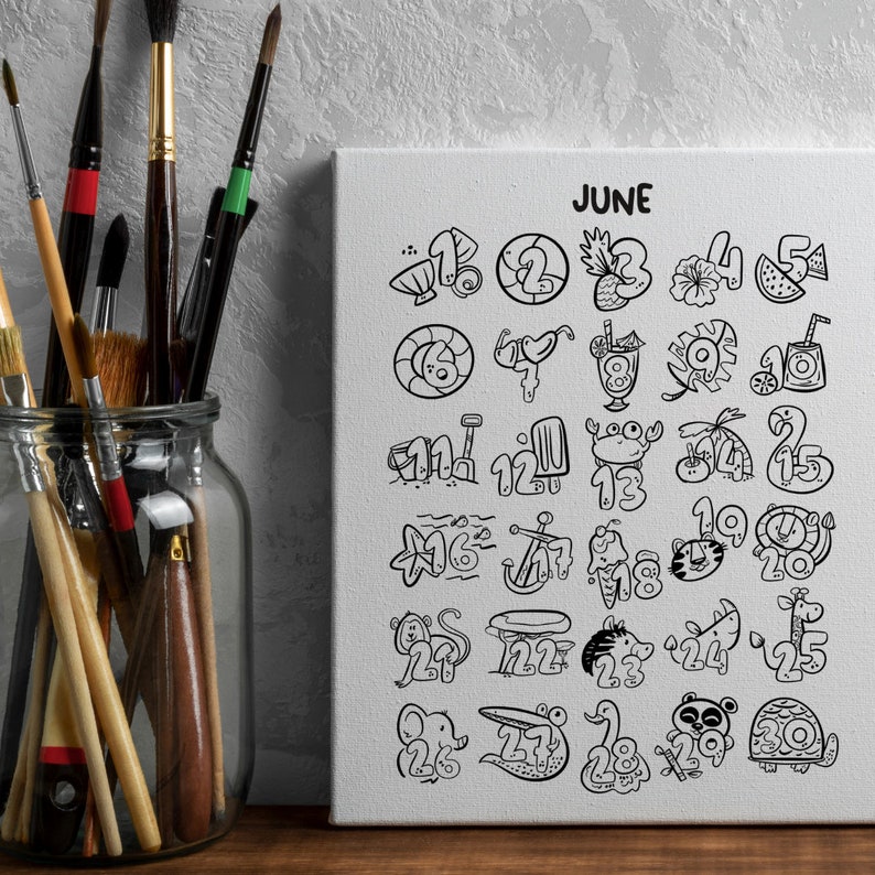 Calendar Svg Perpetual Calendar Cut File School Printable Calendar ...