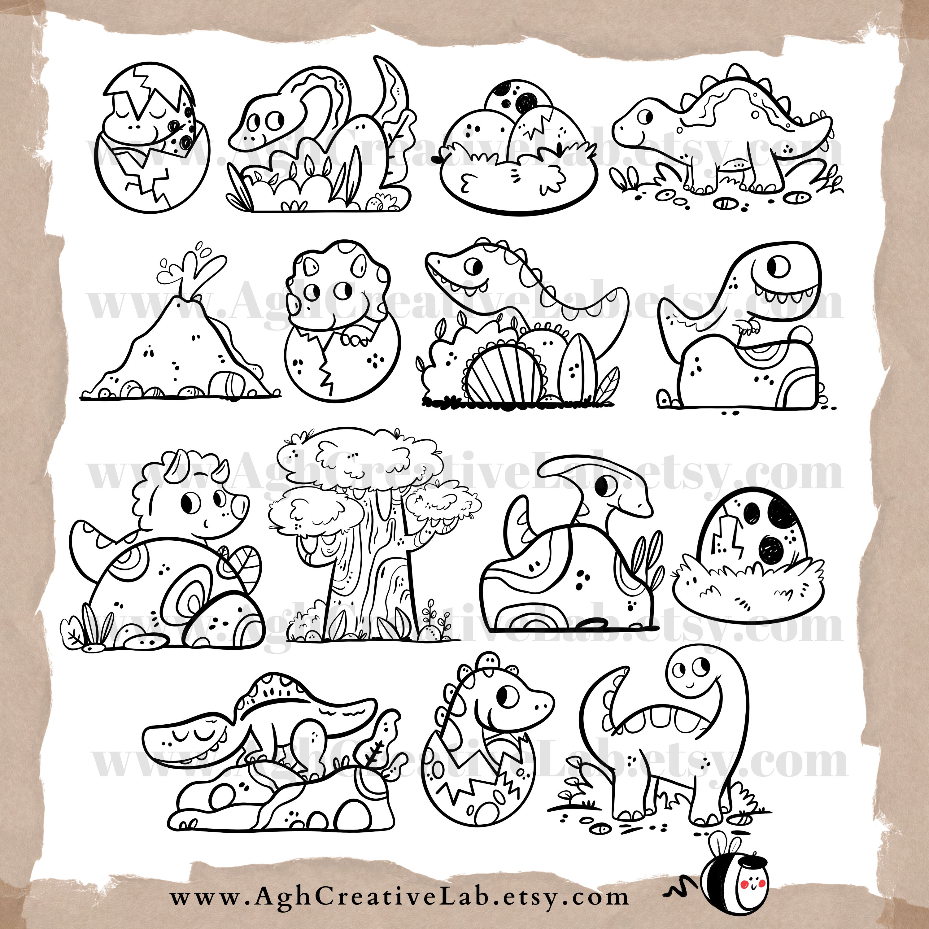 Procreate Brushes Baby Dinosaur Procreate Brush Dinosaur Procreate ...