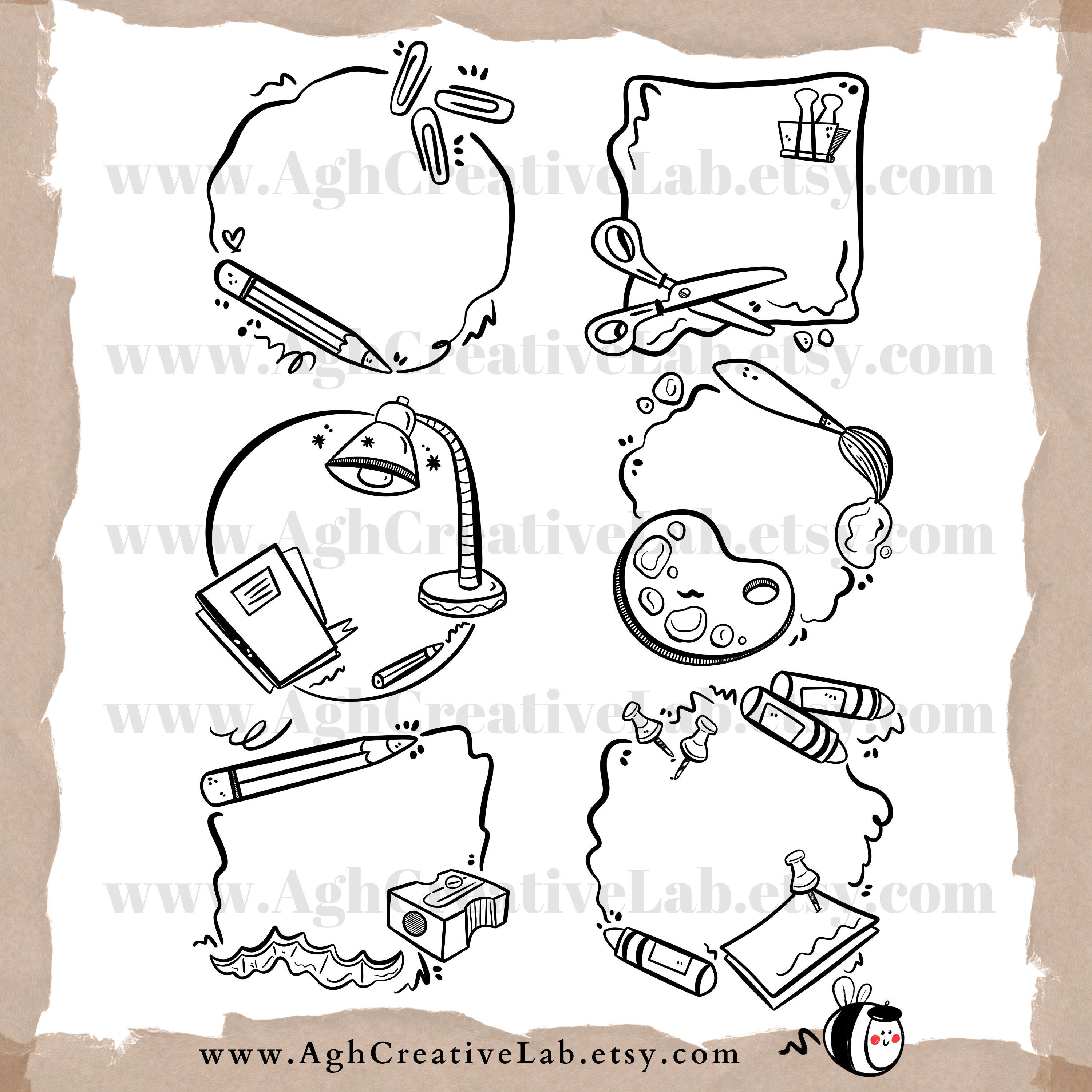 School Bundle Png Teacher Svg Bundle Cute School Supplies Back to ...