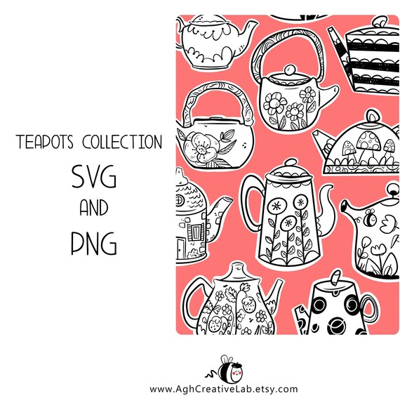 Teapots Svg Svg Bundle Tea Cup Svg Tea Svg Bundle Svg | Etsy