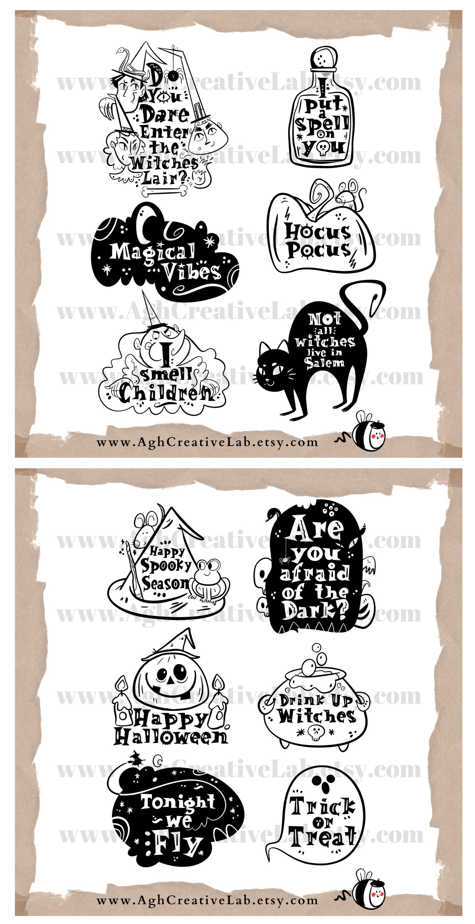 Halloween Procreate Brush Halloween Procreate Stamp Hocus Pocus Clipart ...
