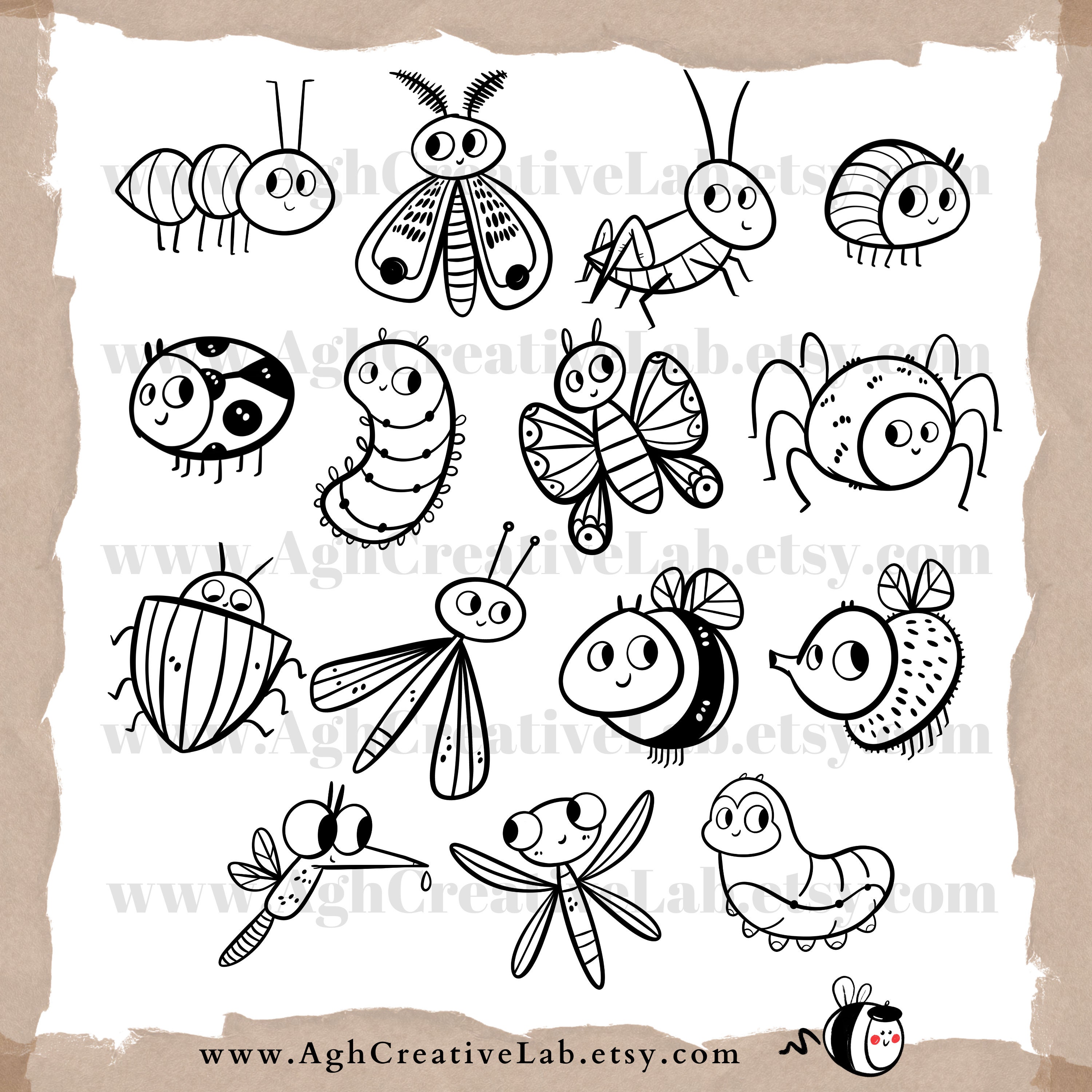 Svg Bundle Butterfly Svg Ladybug Svg Insect Svg File for Cricut Cute ...