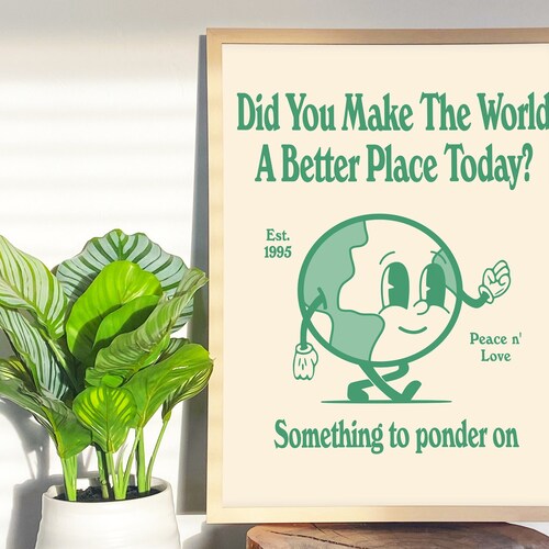 Retro Quote Digital Art Print Printable Wall Art - Etsy