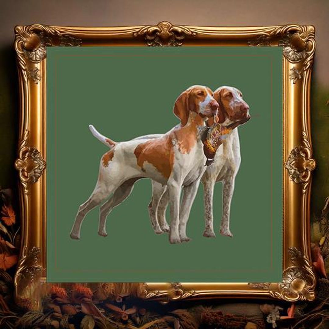 English Hunting Hounds Print-digital Download-home Decor-wall Hanging ...