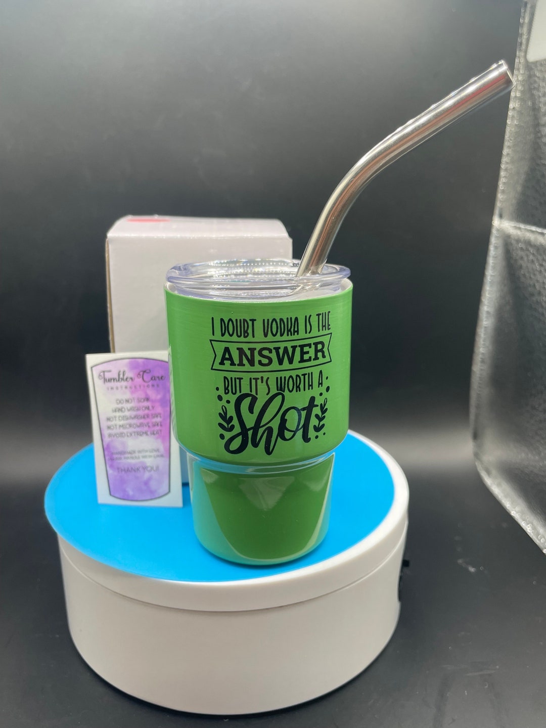 Mini Shot Glass 3oz Stainless Steel Tumbler. Hot Item With Funny Quote ...