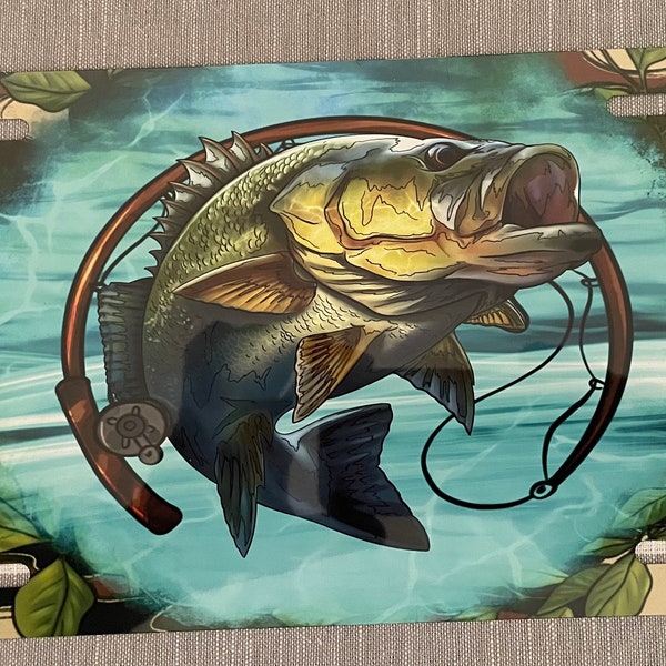 Fish on License Plate - Etsy