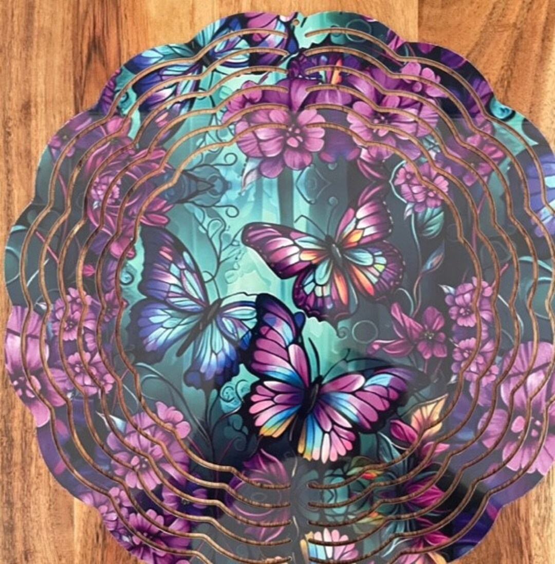 Butterfly 10 Wind Spinner and Free Baby Spinner Included - Etsy